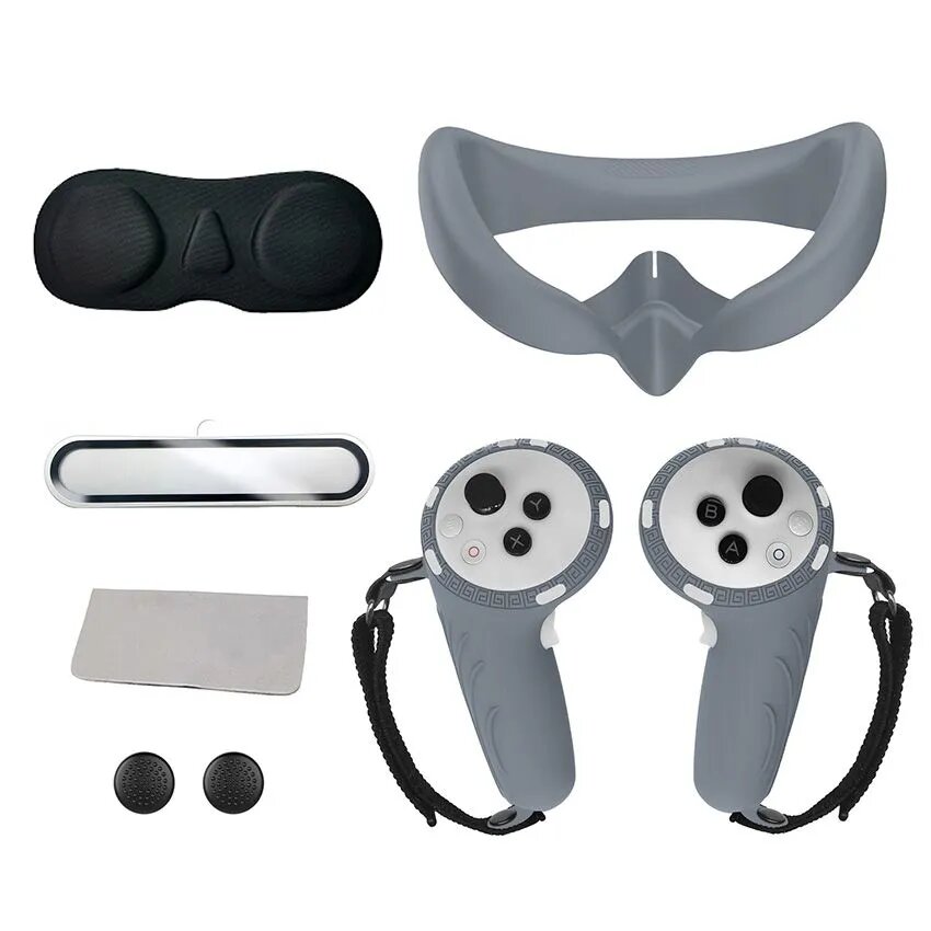 Силиконовая маска для PICO 4 Ultra, аксессуар для VR-комплекта Grip Lens Protector (Цвет товара: серый, серый)