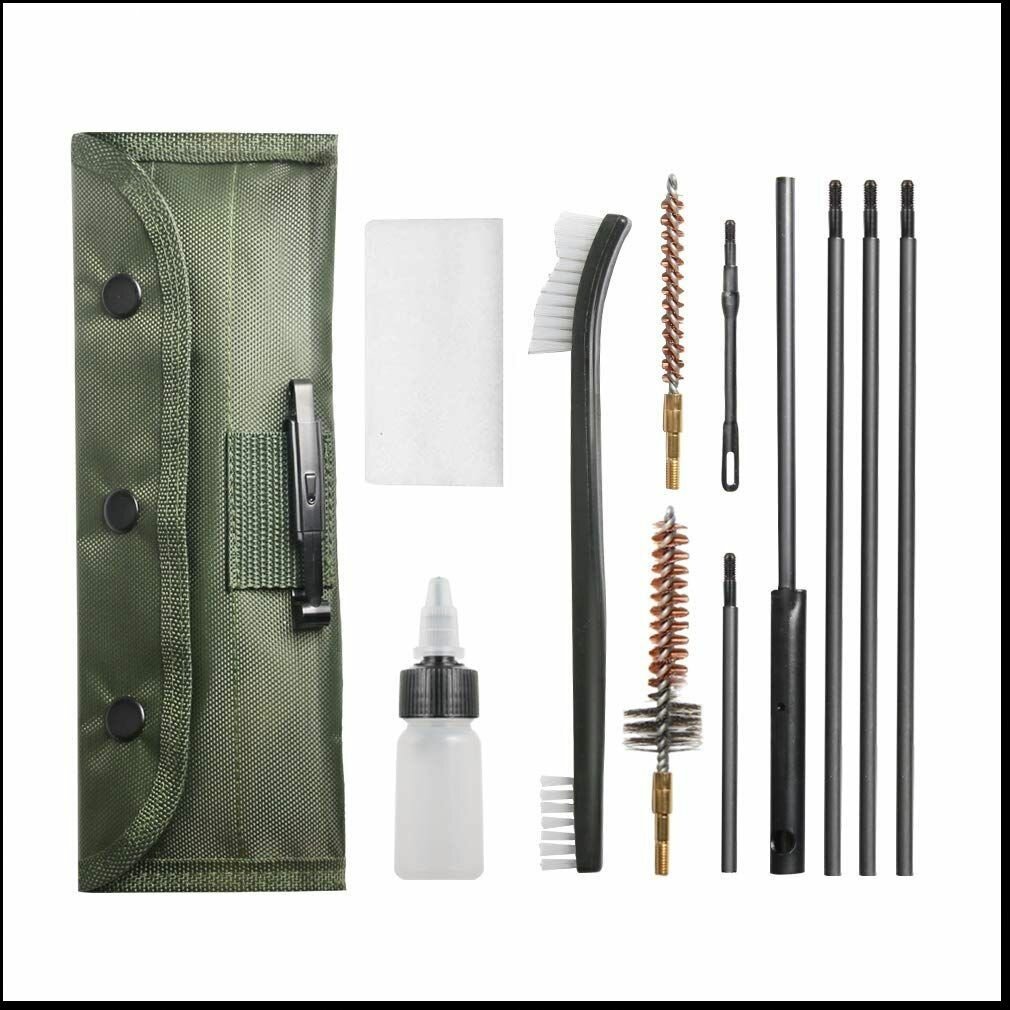 ПНЧ-5.56mm Полевой набор для чистки оружия калибра 5.56; 223 22LR .22 Cal; Rifle Gun Cleaning Kit Set Pistol Brushes Cleaner;