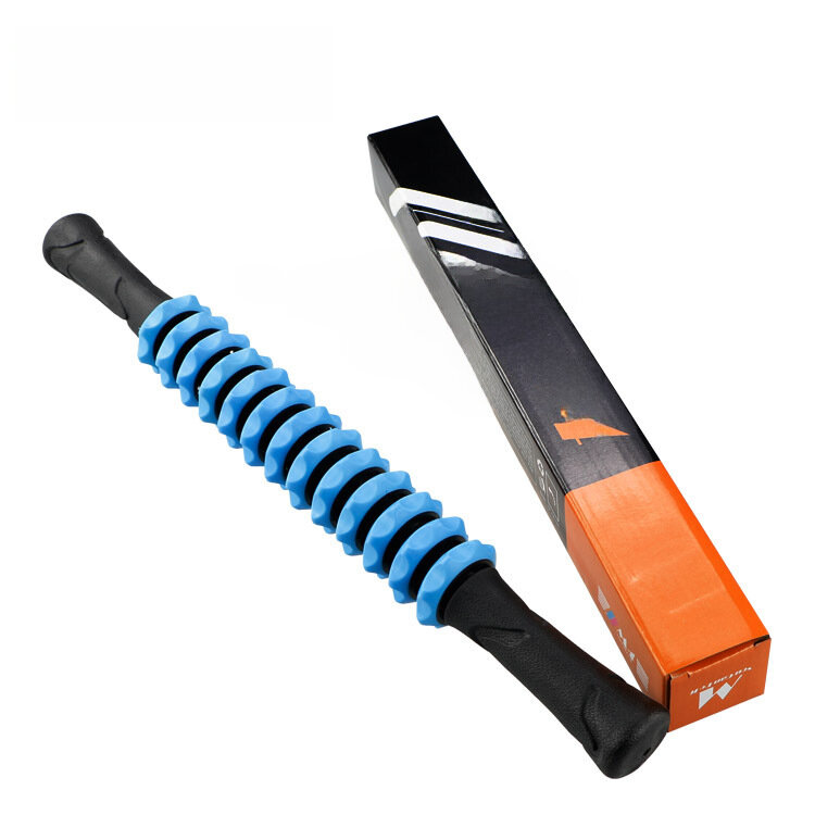 Gear Muscle Massage Stick с острыми зубами и резинированным покрытием Fitness Relaxation Exercise Roller Yoga Stick Massage Fascia Stick Massage Stick (Синий M4 massage stick)