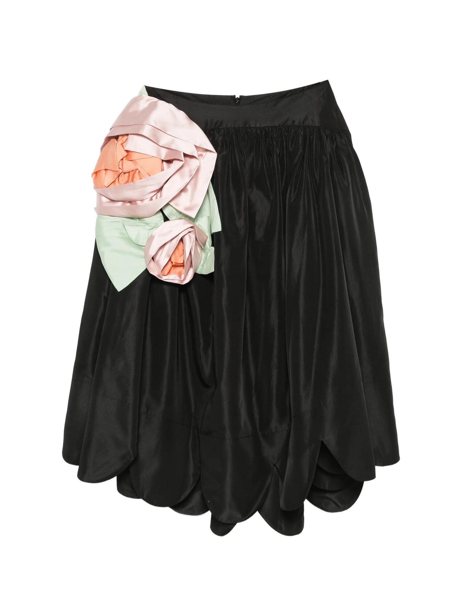 Юбка Floral-appliqué midi skirt