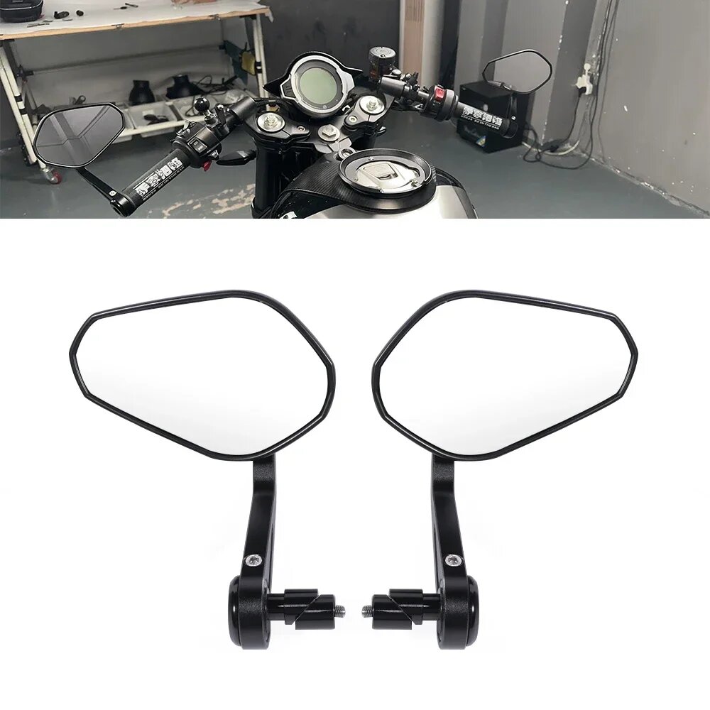 Мото зеркала Bar End Mirror, черные