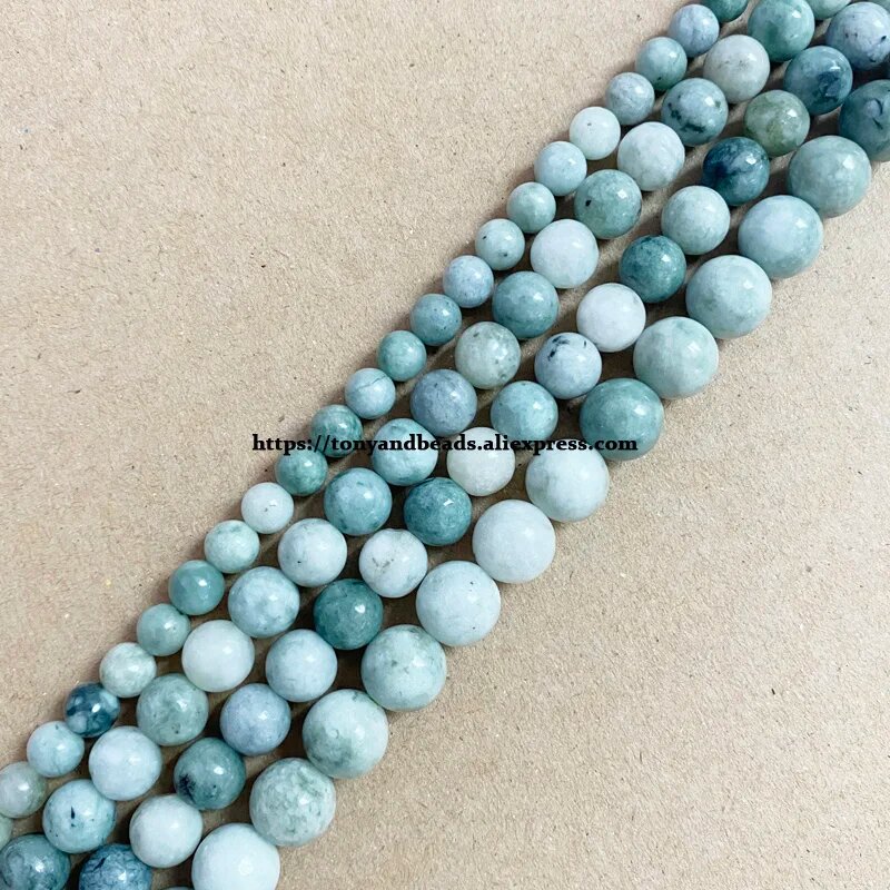 Австралийский хризопраз (нефрит), бусины, 6-10 мм 8mm 45 to 48pcs, Burma Jadeite