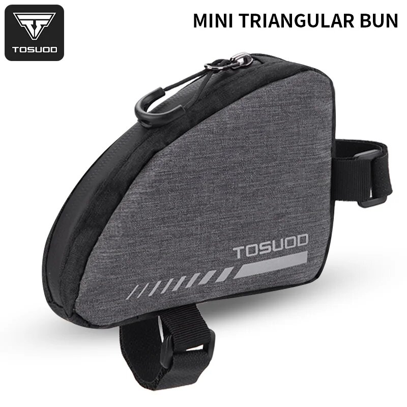 Велосумки TOSUOD Mini Bike Bag 0.4L Черный, Серый, Dark Grey