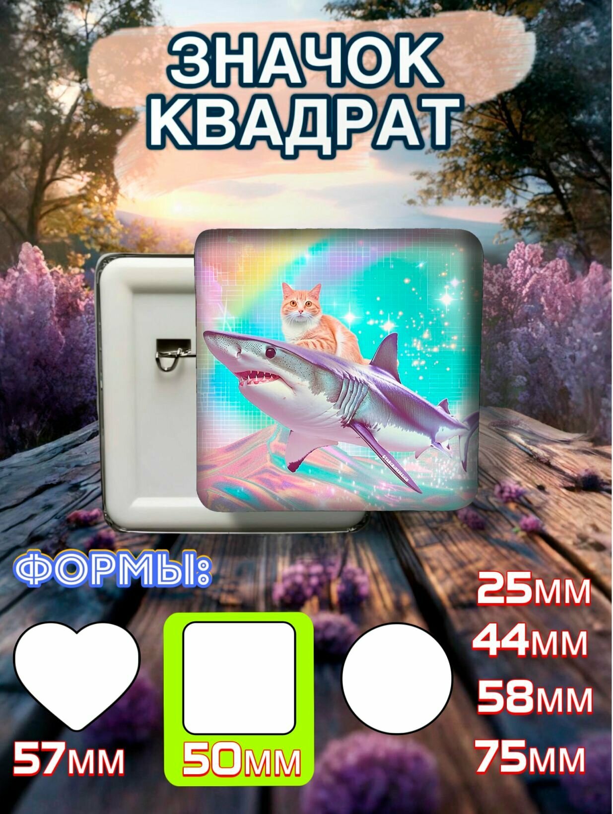 Значок, бесцветный, золотой, черный