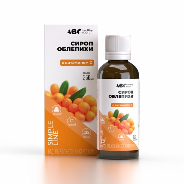 Облепиха с витамином С ABC Healthy Food сироп 250мл