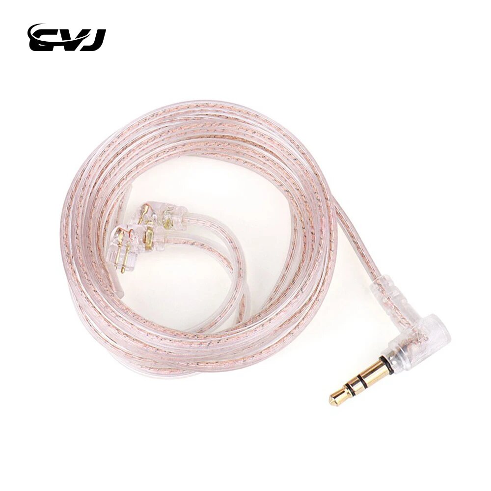Кабель для наушников розовый 3.5 no mic qdc