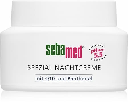 Крем для ухода за кожей Sebamed Special Night Cream with Q10 and Panthenol для женщин, 75 ml