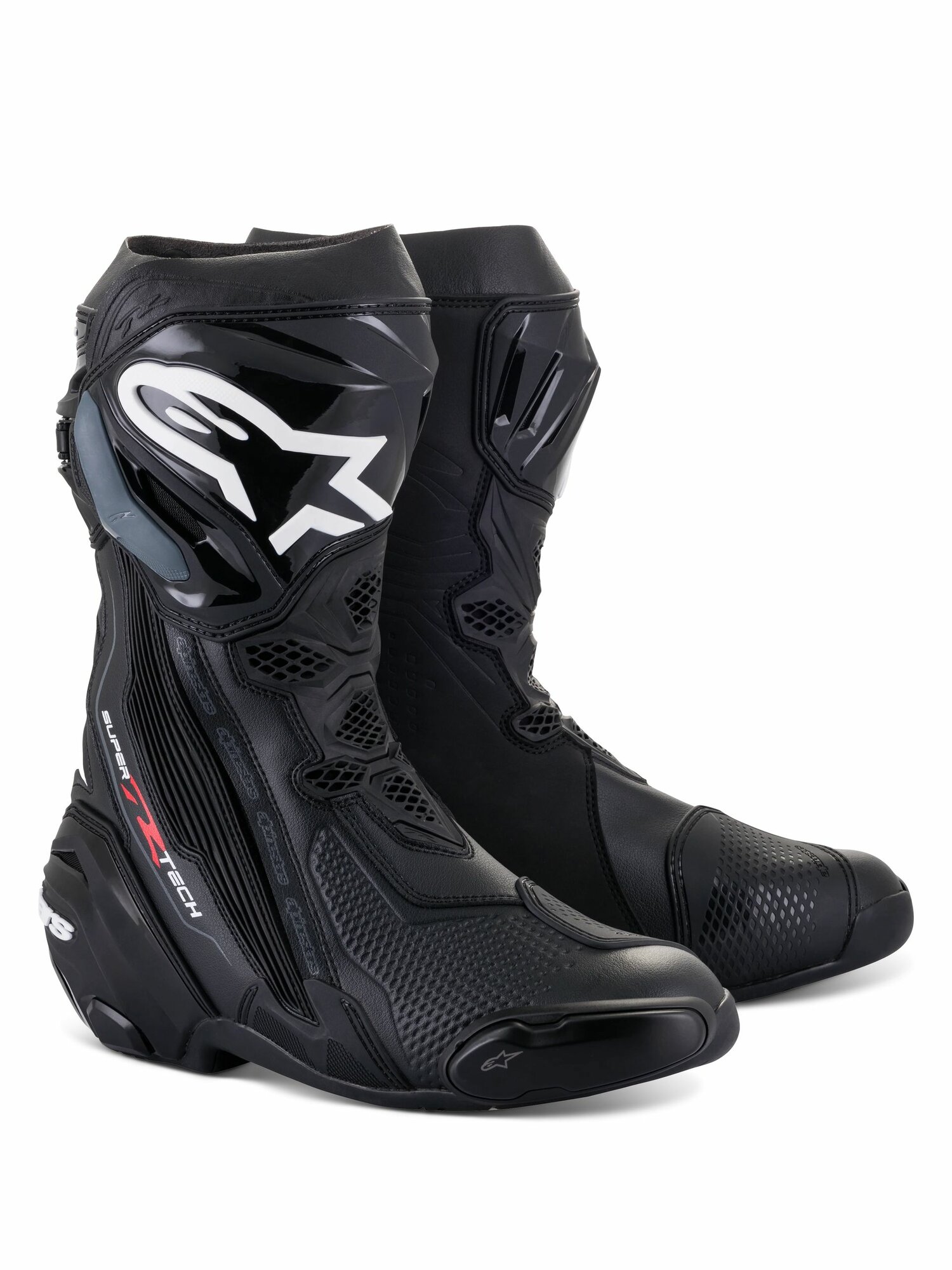 Мотоботы Мужские Спортивные Alpinestars Supertech R Black, 44