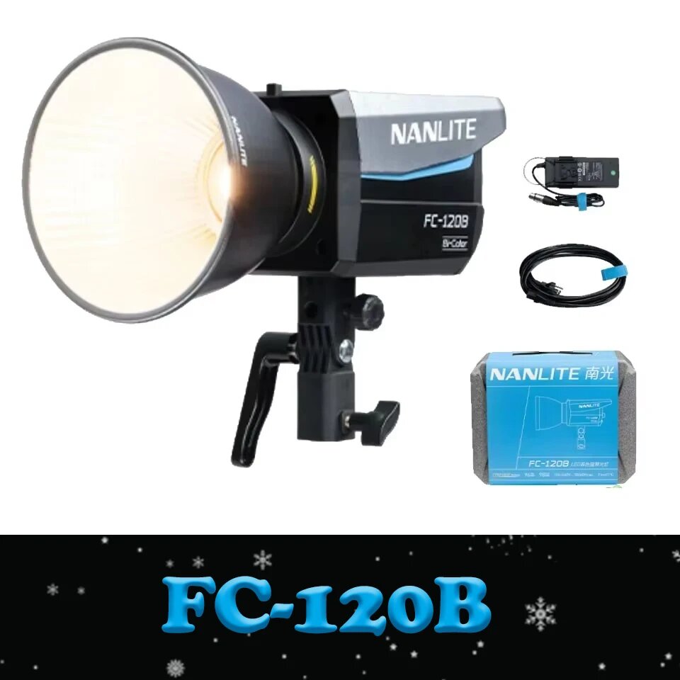 Nanlite FC-120B Двухцветный светодиодный фотосвет 2700K-6500K CRI96 TLCI98 Видеосвет для интервью и портретной съемки