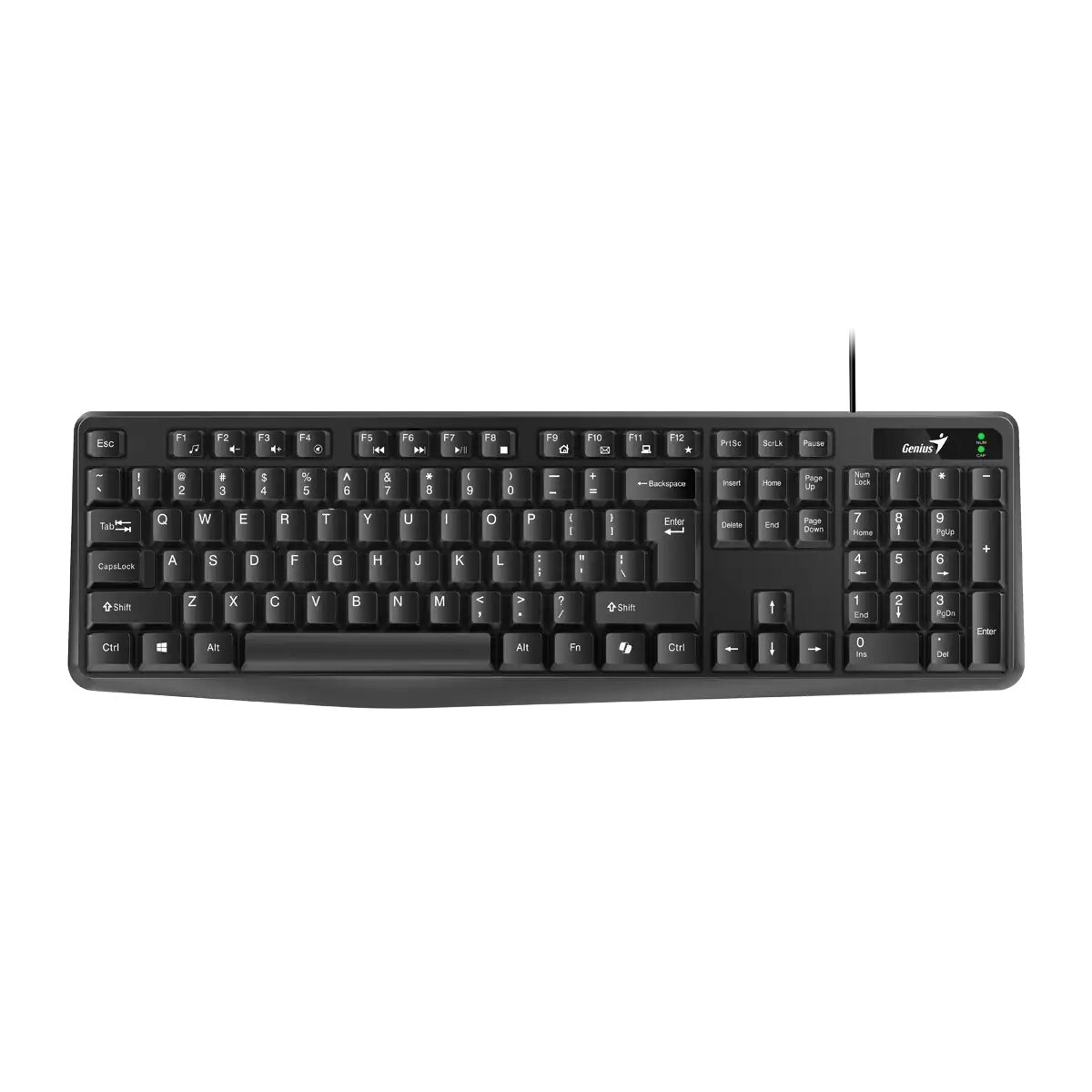 Клавиатура проводная Genius KB-117, классическая, USB, черный