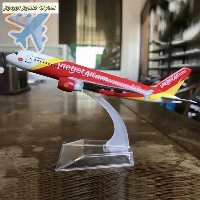 Металлическая Модель Самолета Аэробус 320 VietJet Air