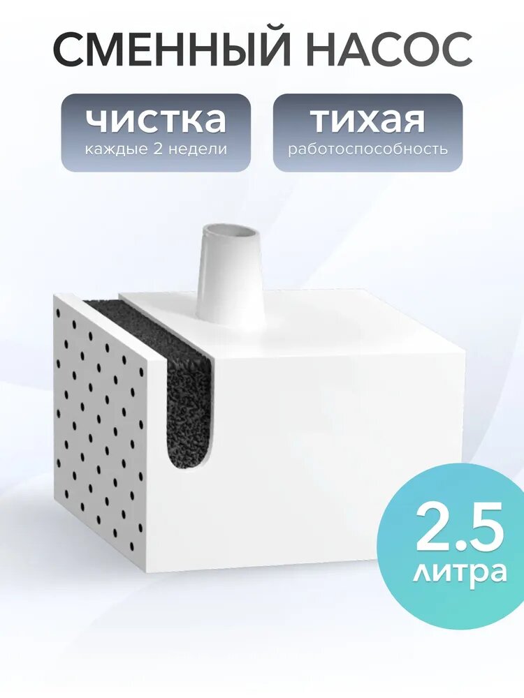 Насос для автоматической поилки фонтан PETFORT 2.5 л.
