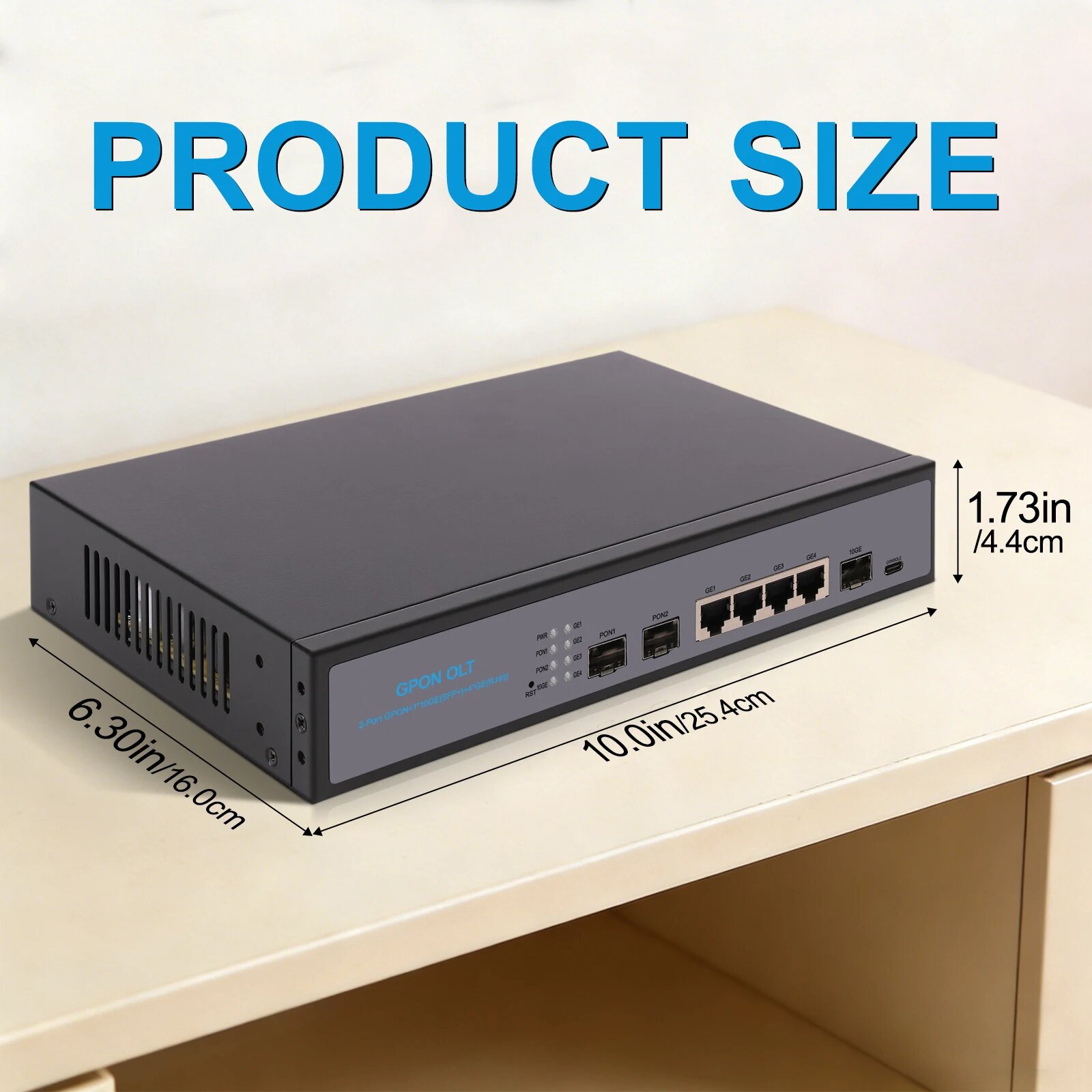 Мини GPON OLT 2PON FTTH with 2PCS SFP — фото 1