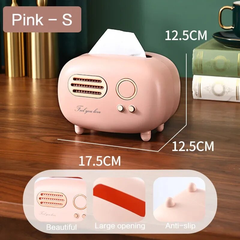 STONEGO Ретро-коробка для салфеток Розовый, Pink - S