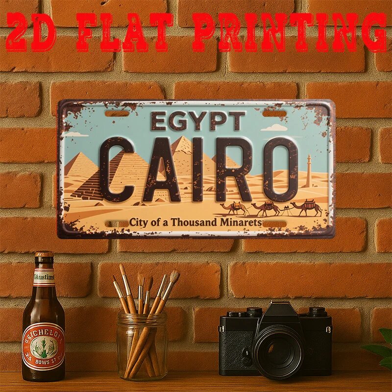 Металлическая табличка Cairo City Sign, 1 шт.
