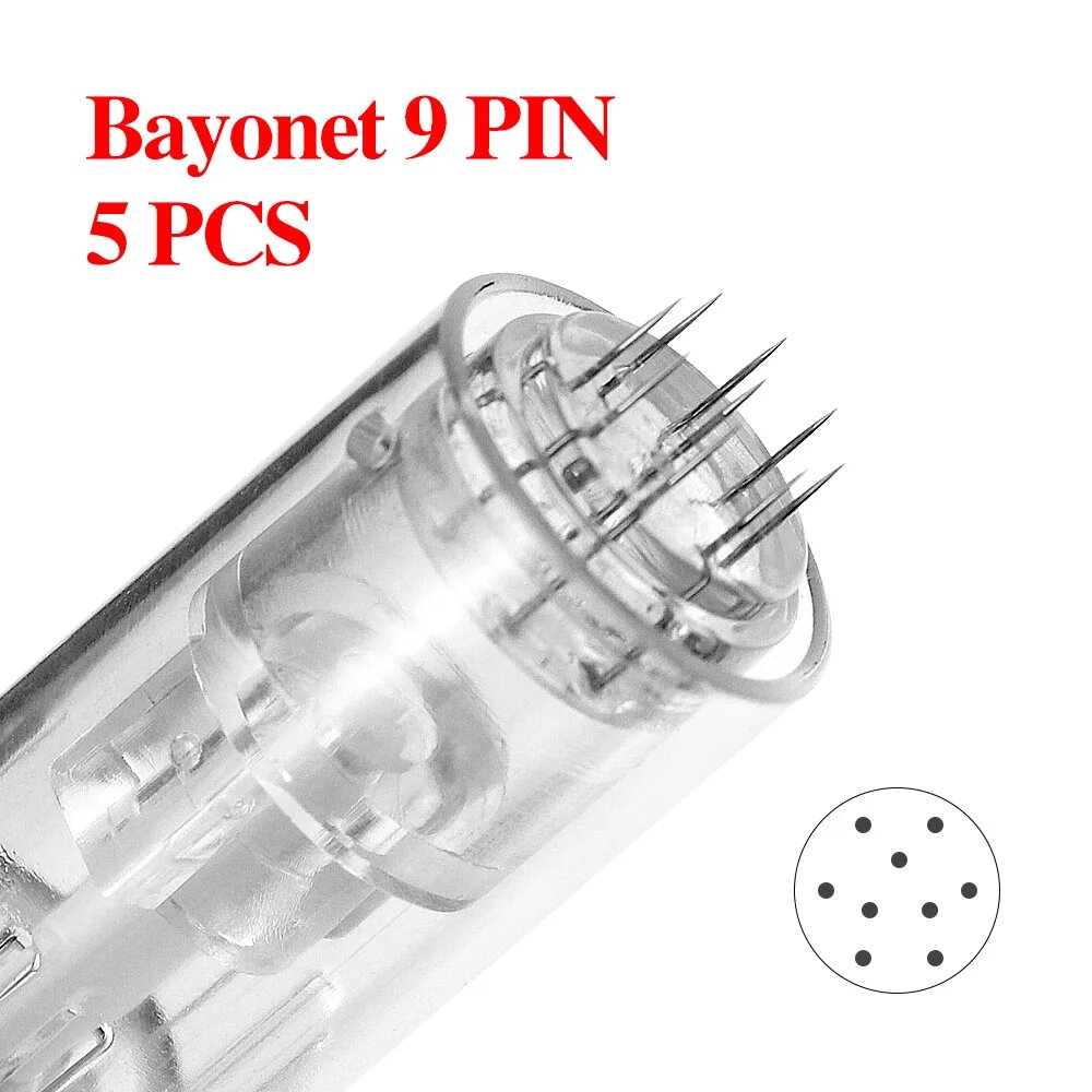 Игла байонетного картриджа для MYM M5/M7 Derma Microneedle Pen N2 Dr Pen 1pin 3pin 5pin 7pin Tattoo 9pin 12pin 24pin 36pin 3D 5D