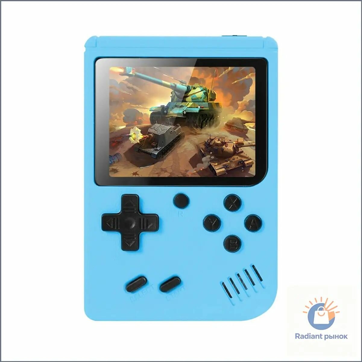 Портативная игровая консоль: 800 классических игр, цветной TFT-экран 3", аккумулятор 1020 мА ч, синяя