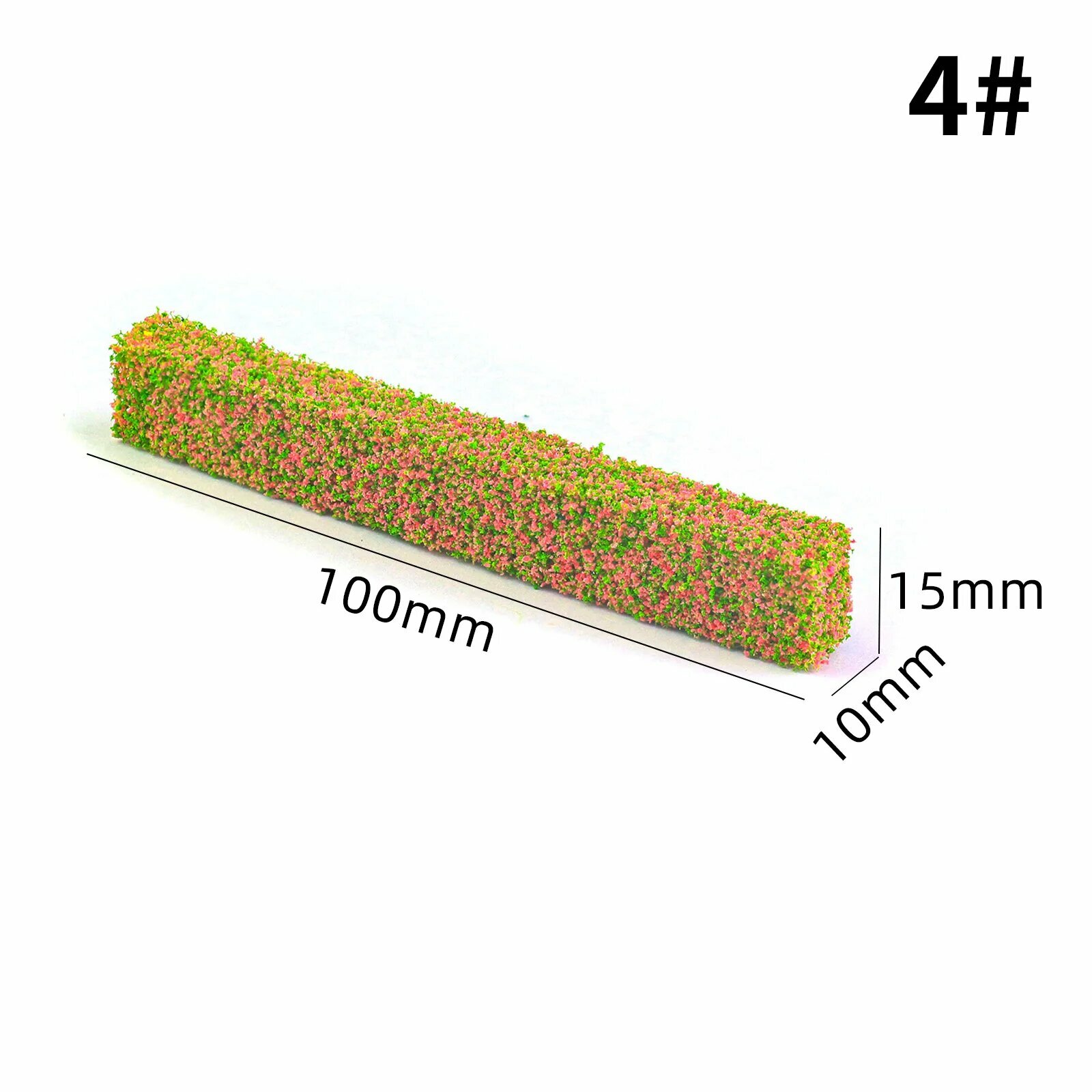 Наборы моделей кустарников из пластика 10 см, 10 шт. type4 10pcs