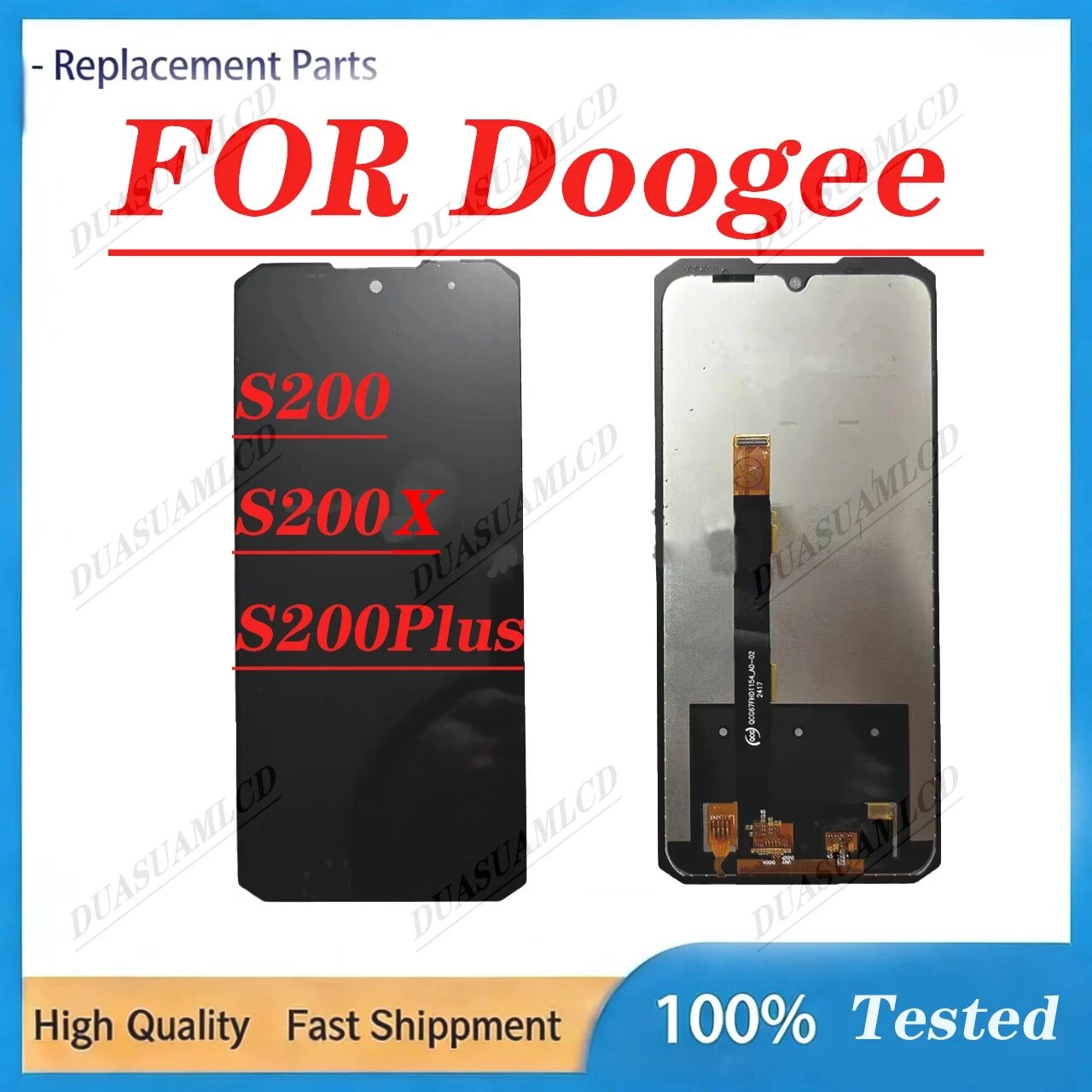 Дисплейный модуль (LCD) 120 Гц с тачскрином для Doogee S200, S200E, S200 Plus, запчасть для S200