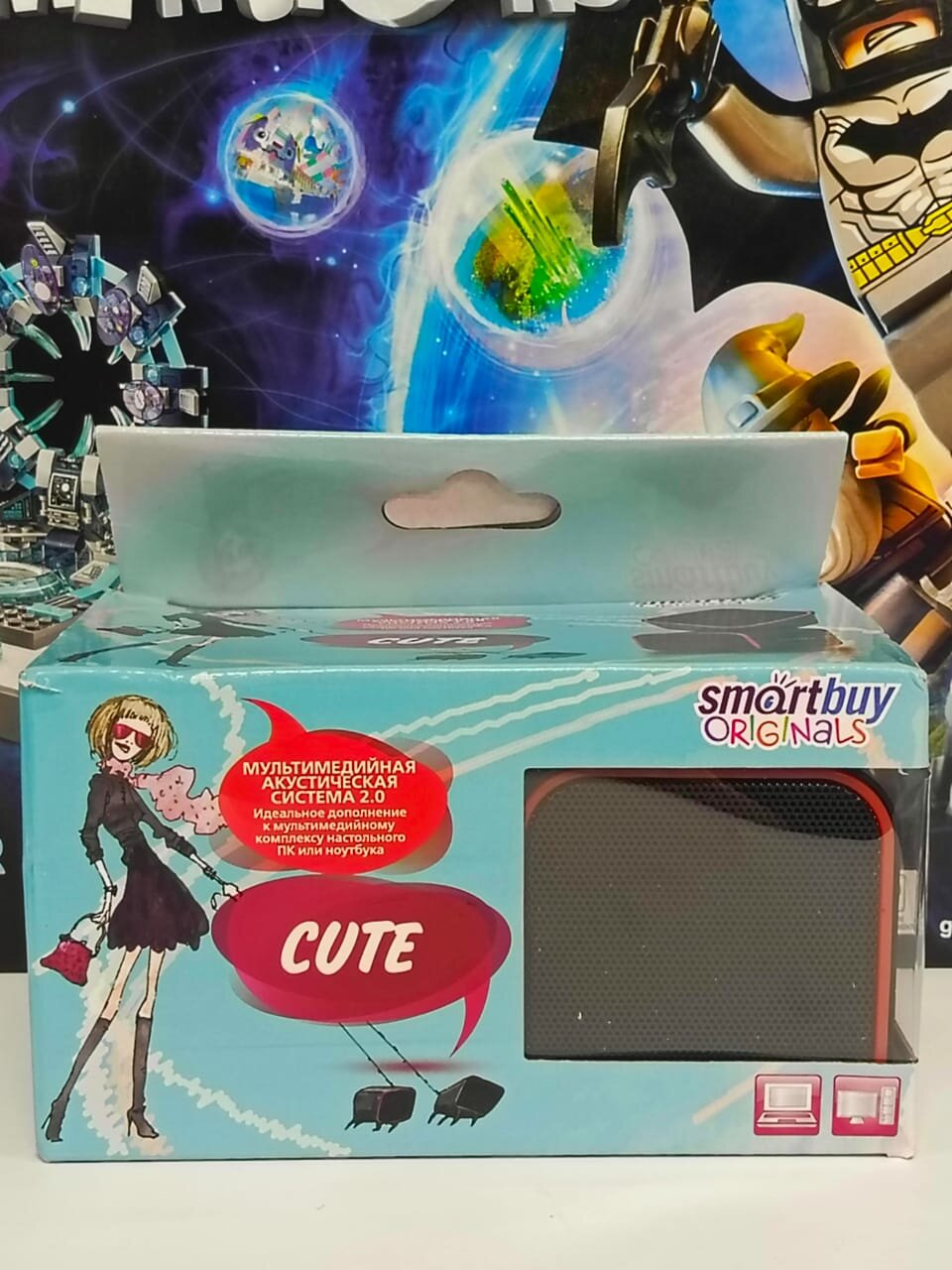 Акустическая 2.0 система SmartBuy Cute, чёрные/оранжевые, USB (1/60)(SPC)