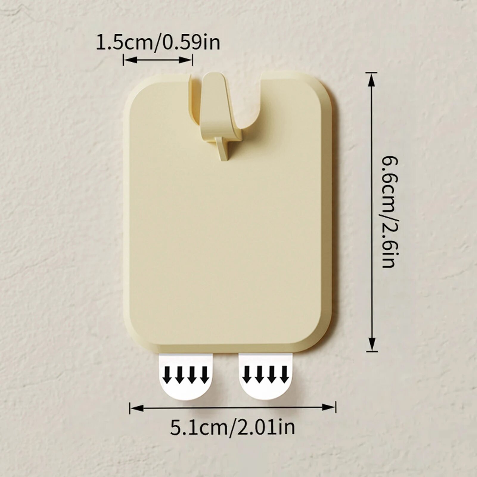 Крючки для картин без сверления, 10 шт. Beige 1pc