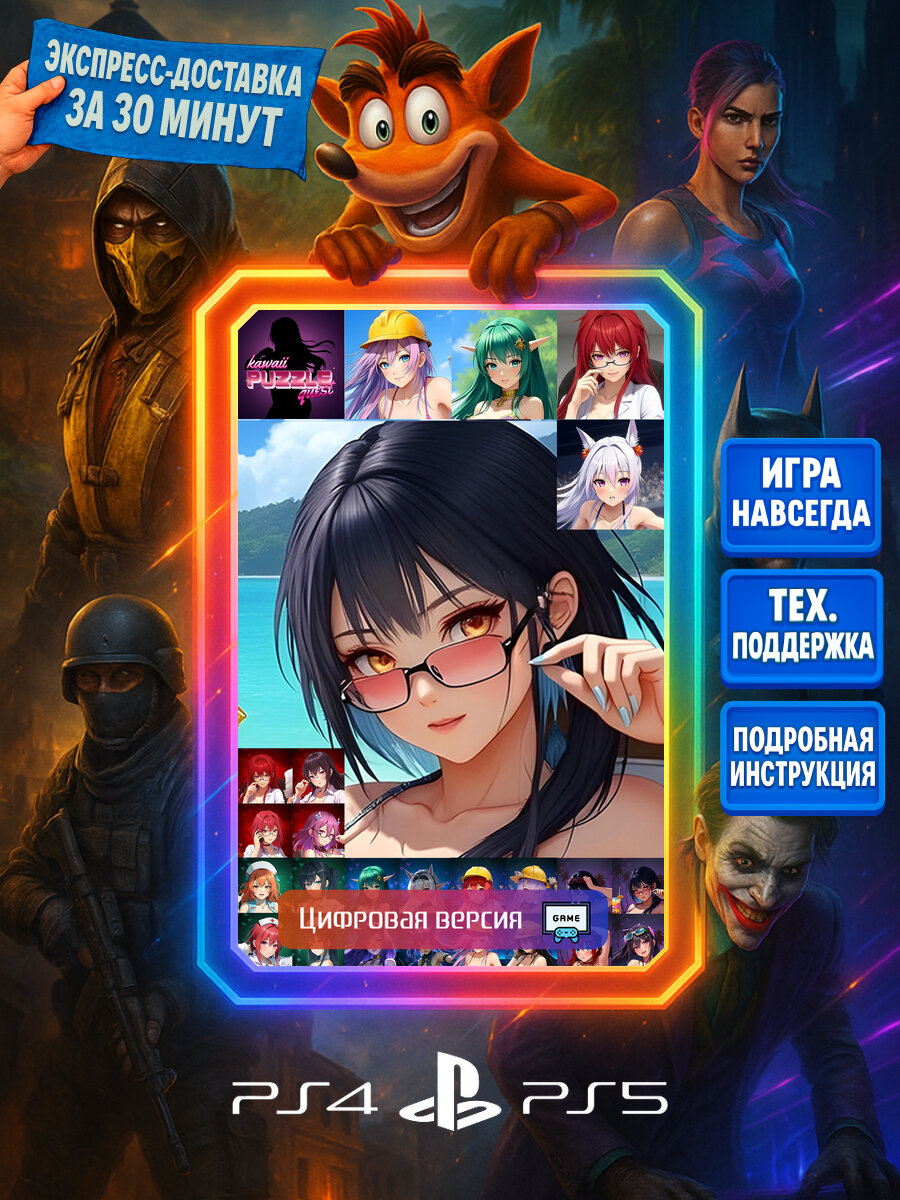 Kawaii Puzzle Quest Theme Avatar Bndl. PS4/PS5 | Моментальная доставка | Английский язык | Головоломки