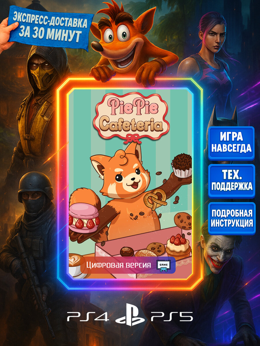 Pie Pie Cafeteria PS4/PS5 | Моментальная доставка | Английский язык | Казуальные