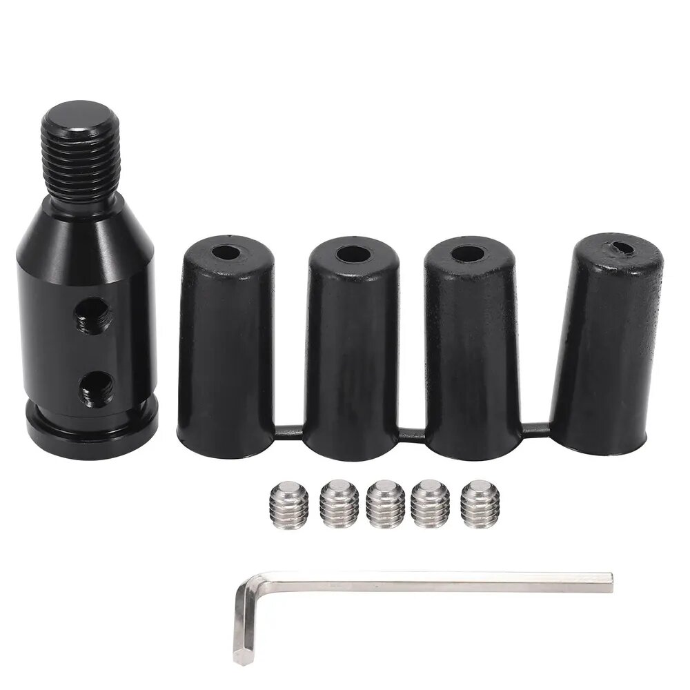 Универсальный адаптер для алюминиевой ручки переключения передач безрезьбовых переключателей 12X1,25 мм, автомобильные аксессуары (черный)