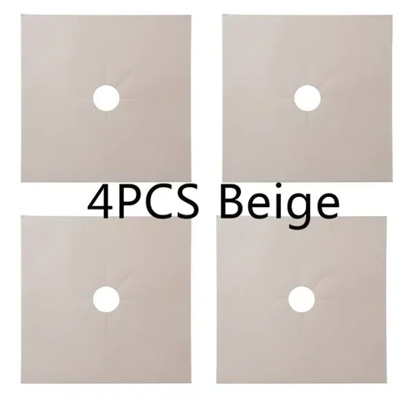 Чехол для газовой плиты Бежевый, 4PCS Beige
