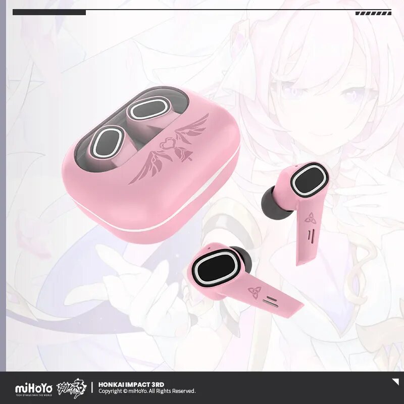 Гарнитура Elysia miHoYo, Bluetooth-гарнитура Honkai Impact 3, индивидуальная игра, коллекция аниме для косплея, подарки на Хэллоуин