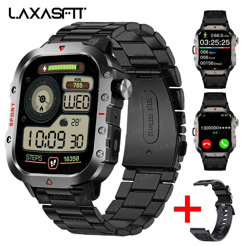 LAXASFIT Умные часы для мужчин H11-Black ZJG