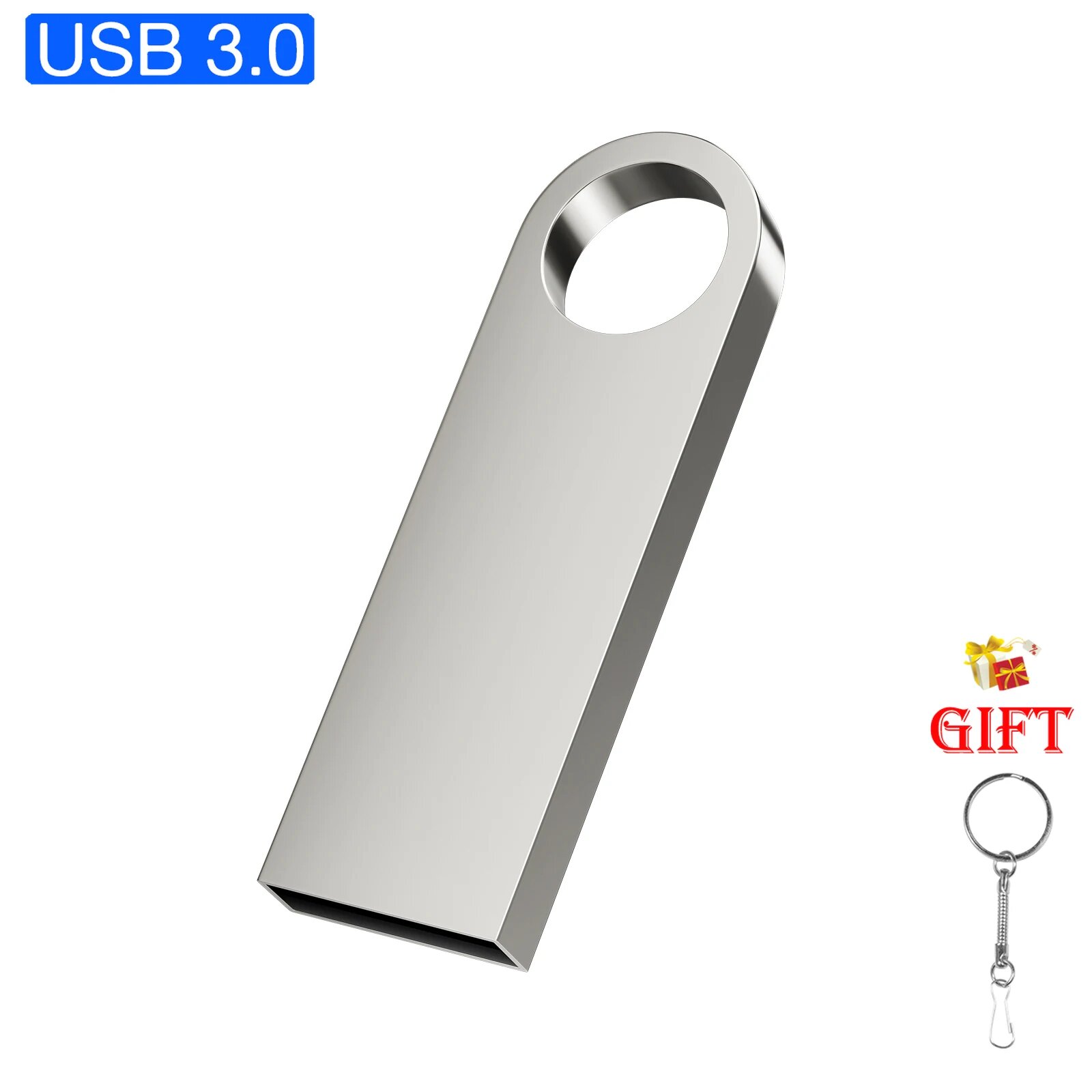 USB 3.0 флеш-накопитель Mini Metal USB 3.0 64 ГБ с возможностью нанесения логотипа, брелок-флешка, цветной USB-накопитель, устройство для хранения данных