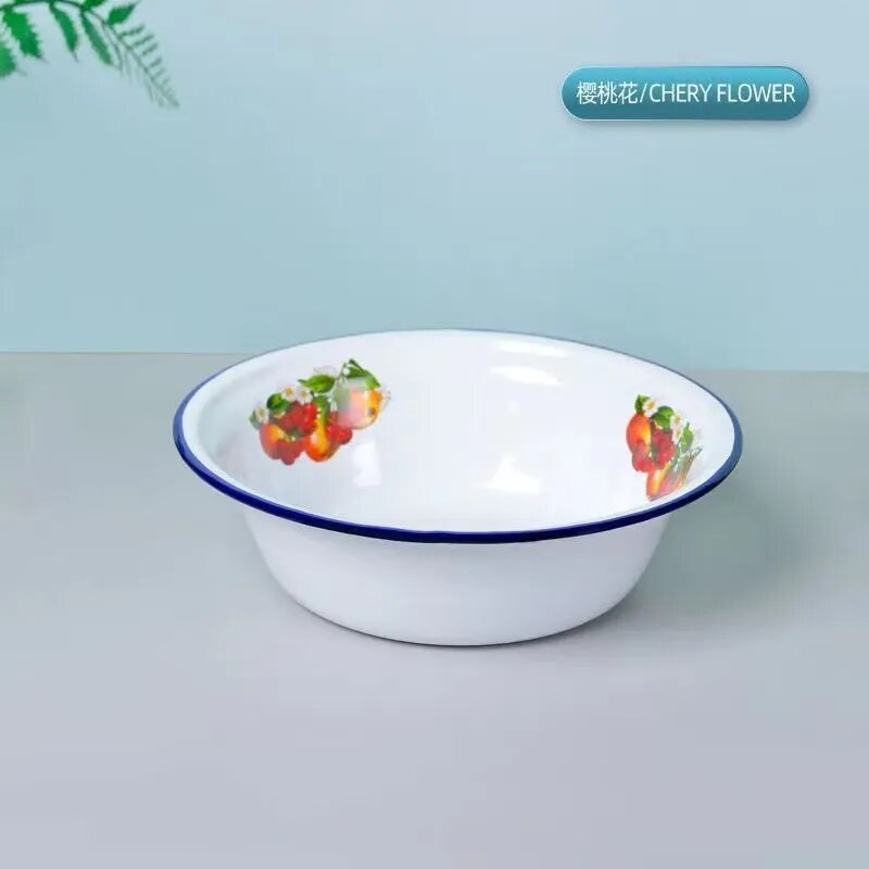 Миска 700 мл белый, красный