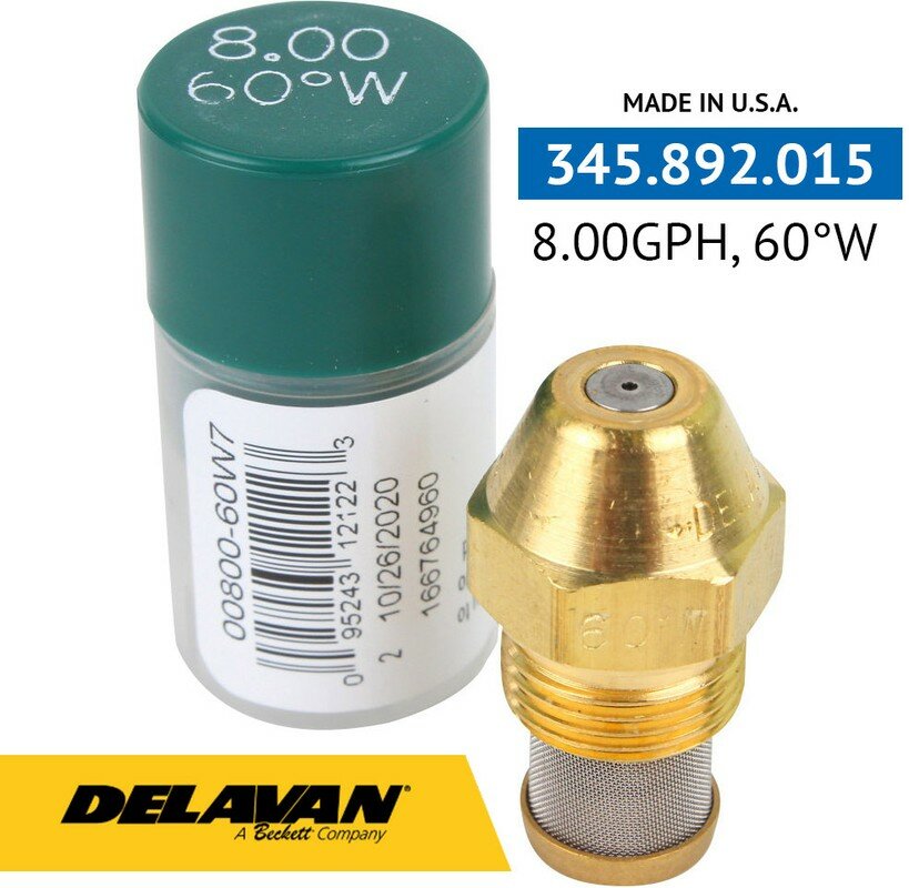 Топливная форсунка Delavan 8.00GPH, 60W (7) 00800-60W7