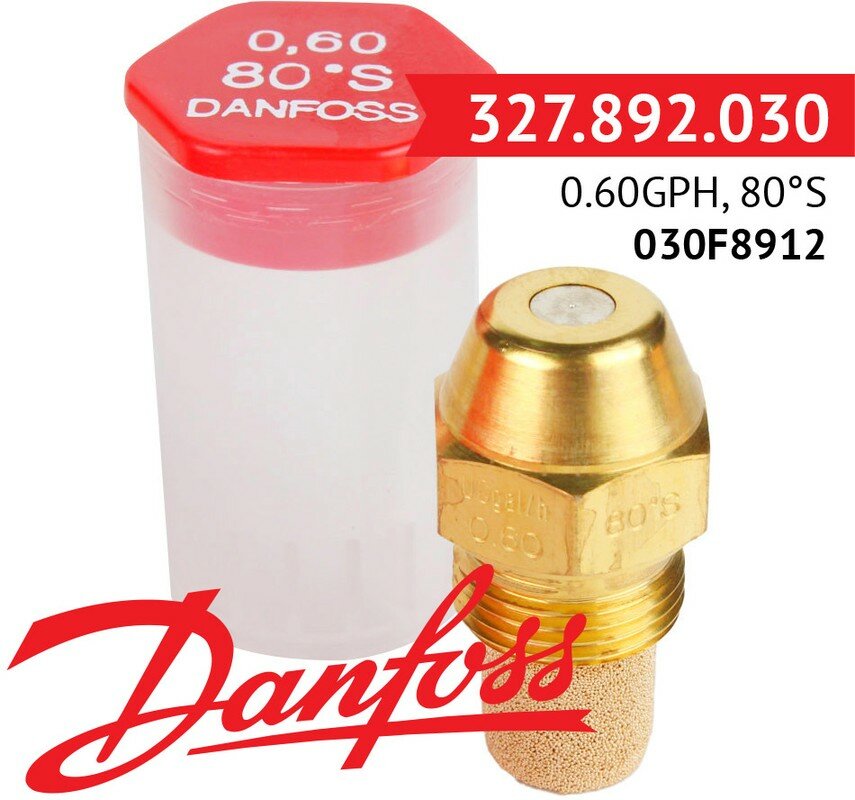 Топливная форсунка Danfoss 0.60GPH,80S 030F8912