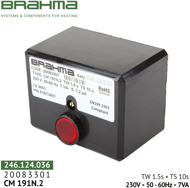 Блок управления горением Brahma CM191N.2 20083301