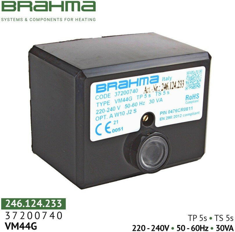 Блок управления горением Brahma VM44G 37200740