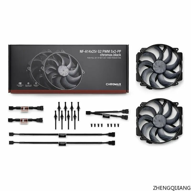 Noctua Настольный вентилятор NF-A14X25 G2, коричнево-красный, черный