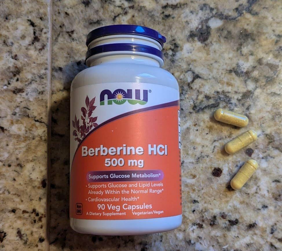 NOW Berberine HCl 500 mg 90 Veg Capsules, капсулы берберин 500 мг экстракт для похудения now foods