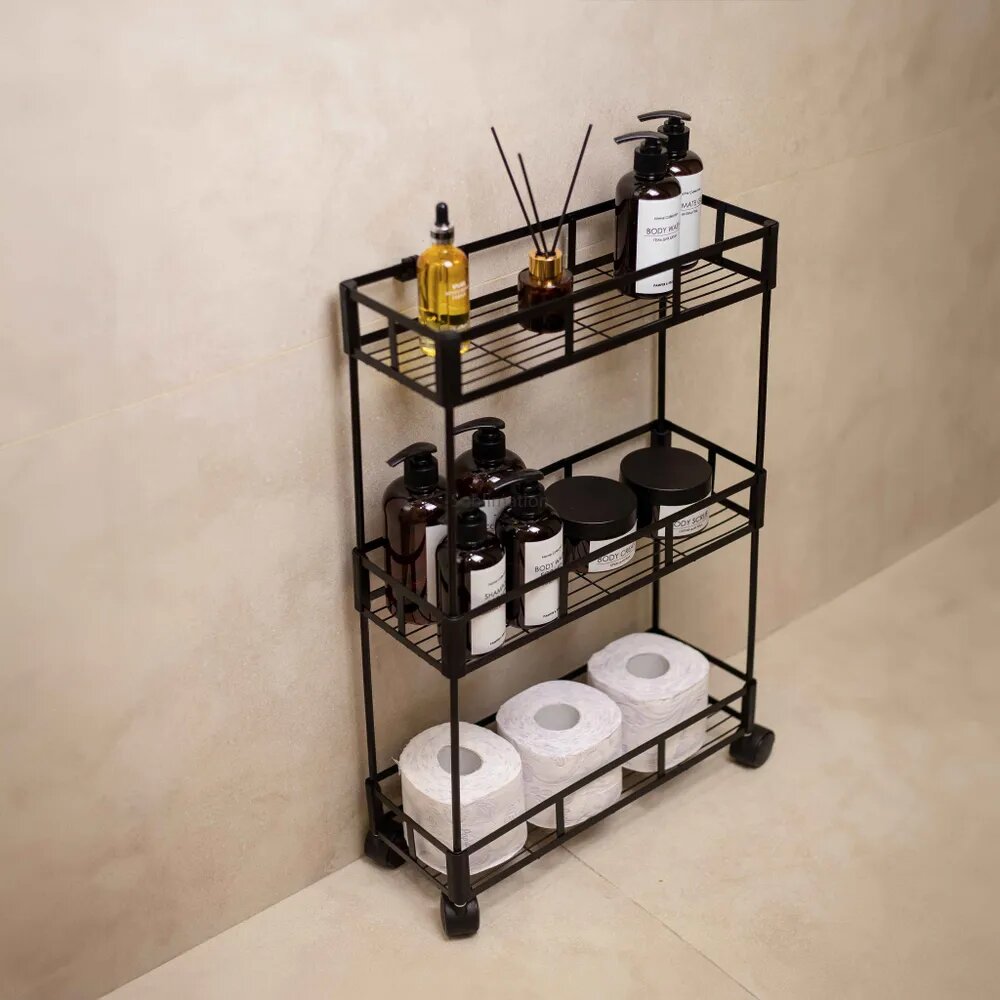 IKEA Этажерка, 3 секц, Металл, 40х20х62.5 см