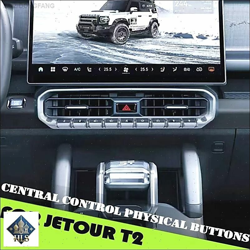 Подходит для Jetour Traveler T2 2023 2024 2025 модифицированного автомобиля с динамической физической кнопкой