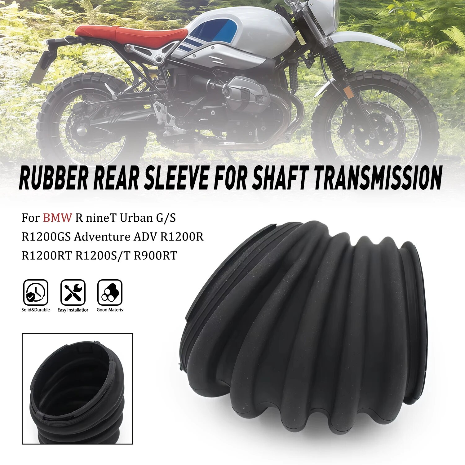 Для BMW R1200GS Adventure R1200R R1200RT R1200S R1200ST мотоциклетный вал трансмиссии с резиновым рукавом
