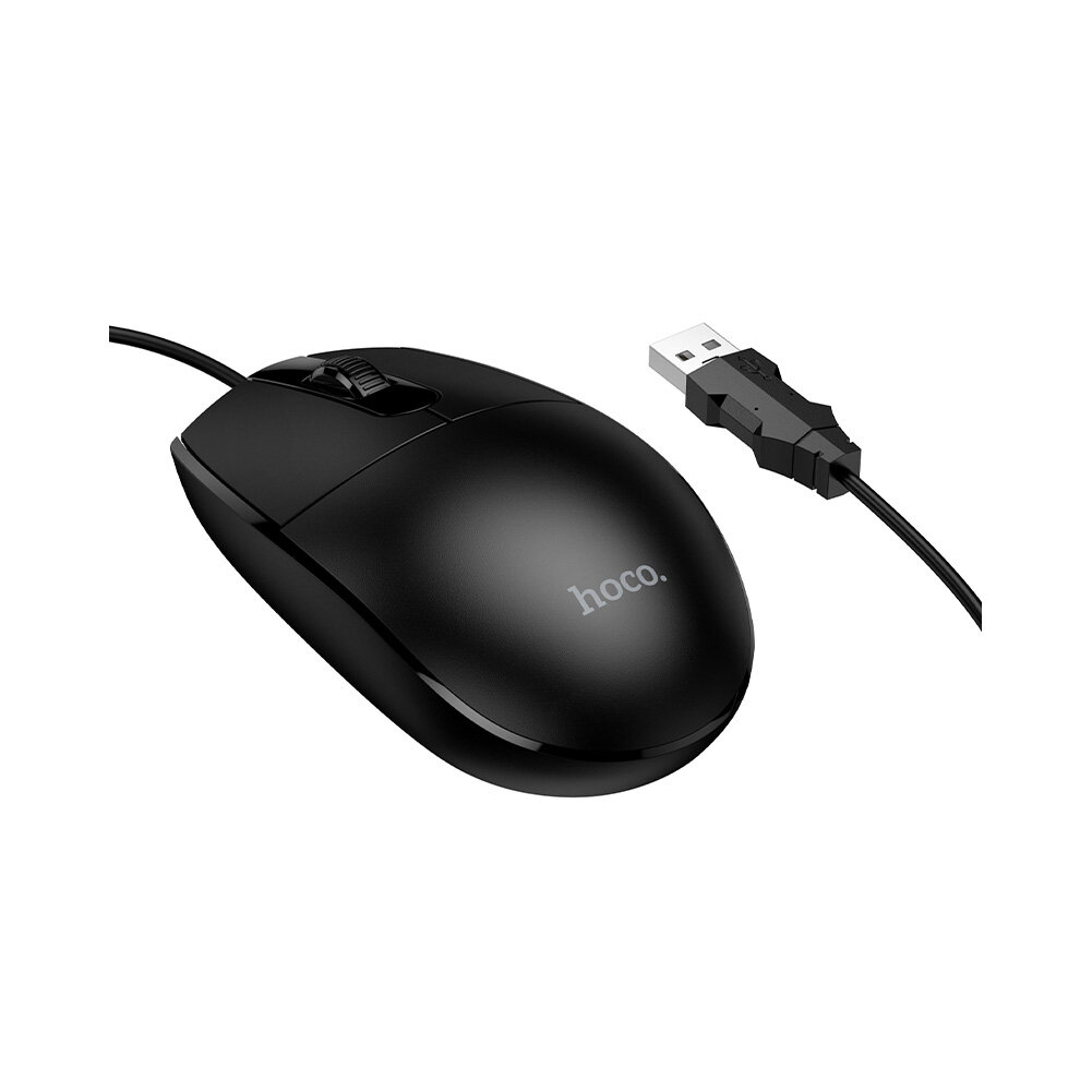 Hoco Мышь проводная HOCO GM50 League business wired mouse черная