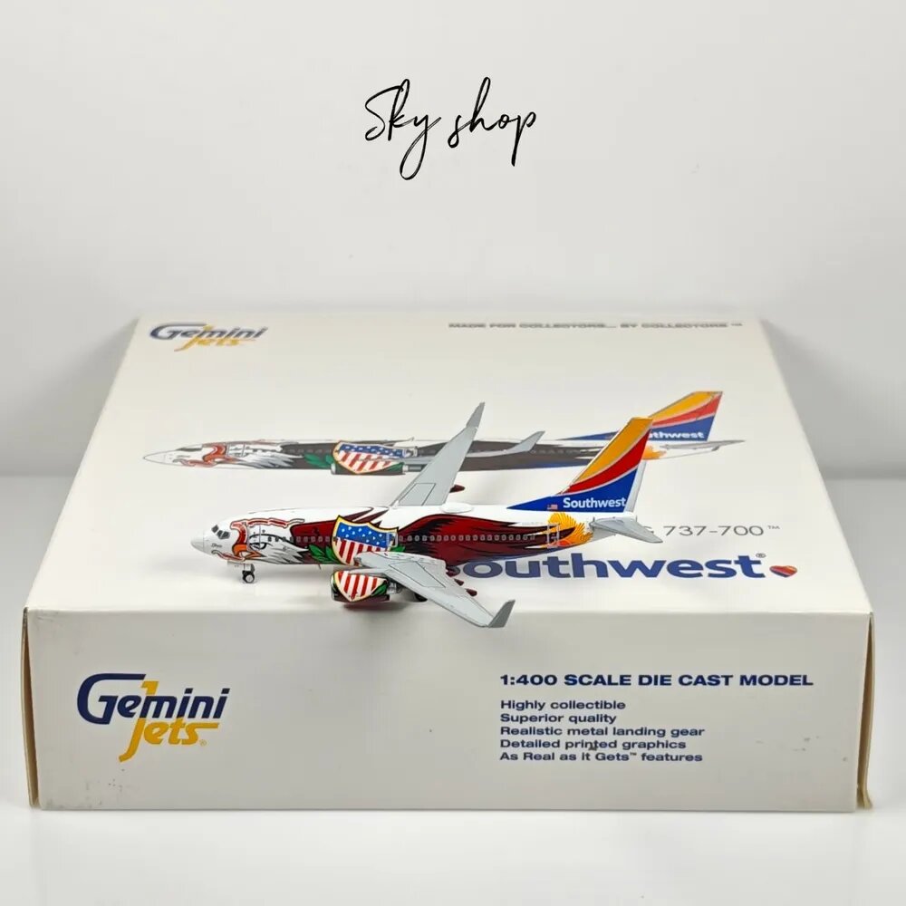 GeminiJets 1:400 модель самолета металлическая, Southwest Airlines Боинг B737-700