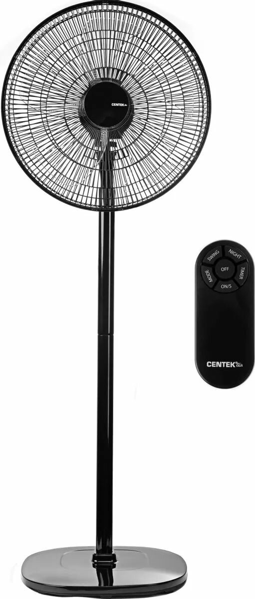 Вентилятор напольный Centek CT-5024 65Вт скорост:4 ПДУ черный