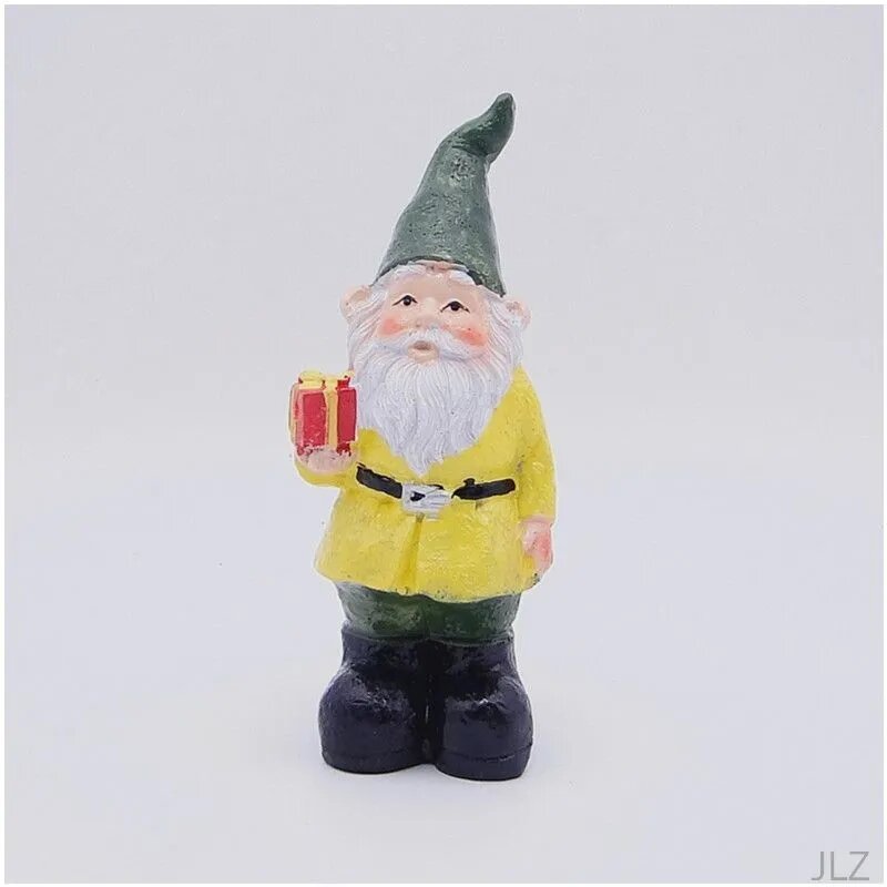 Фигурка садовая, гномы, эльфы, лесовики, из смолы, хаки, 16*6*7 см — фото 1