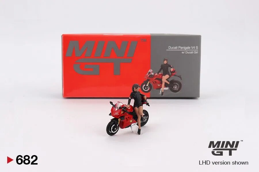 MINI GT 1/64 #682Ducati Girl Под Давлением Автомобиль Модели 1/64 Kaido Works V1