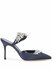 Мюли Manolo Blahnik Lurum 90, размер 41, синий