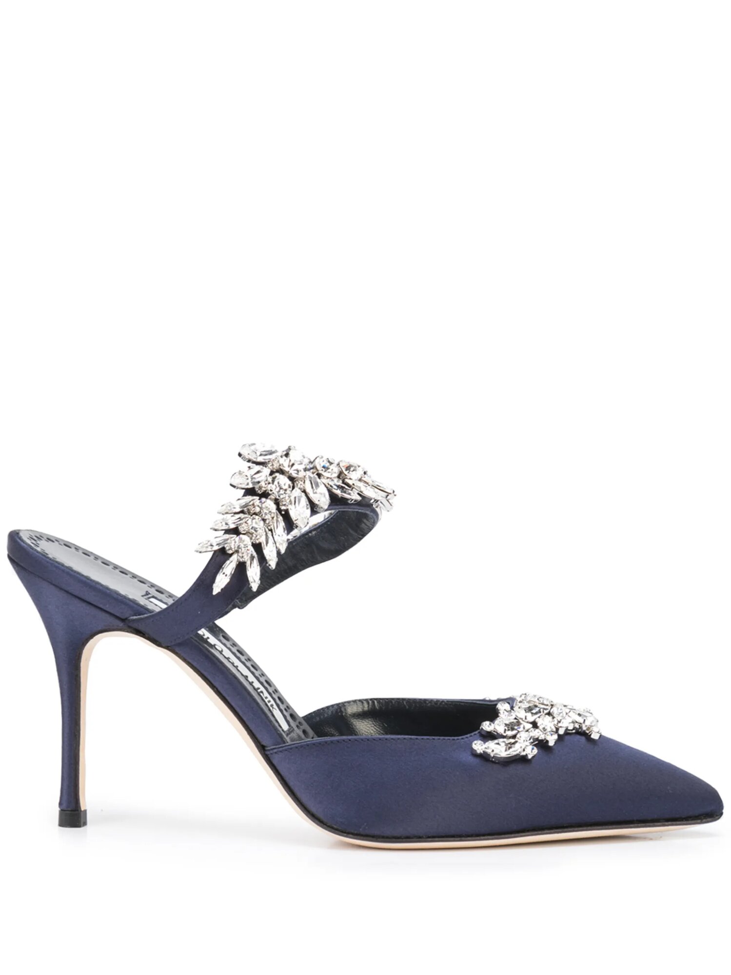 Мюли Manolo Blahnik Lurum 90, размер 41, синий
