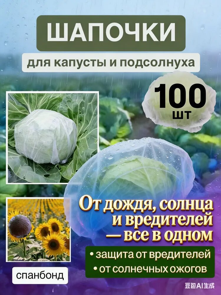 Укрывной материал Спанбонд, 25 г-кв. м, 100 шт